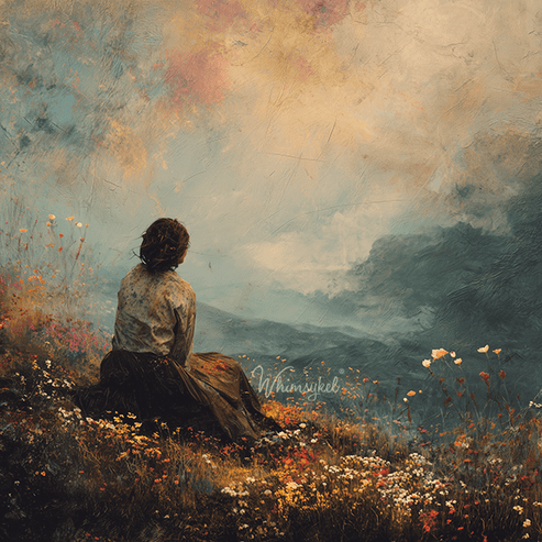 Where Wildflowers Listen | Square Tissue or Rice Decoupage Paper